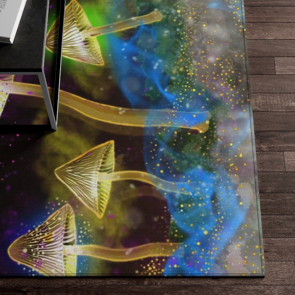 Mushroom Rug Aesthetic Rug Psychedelic Strange Rug Trendy | Etsy