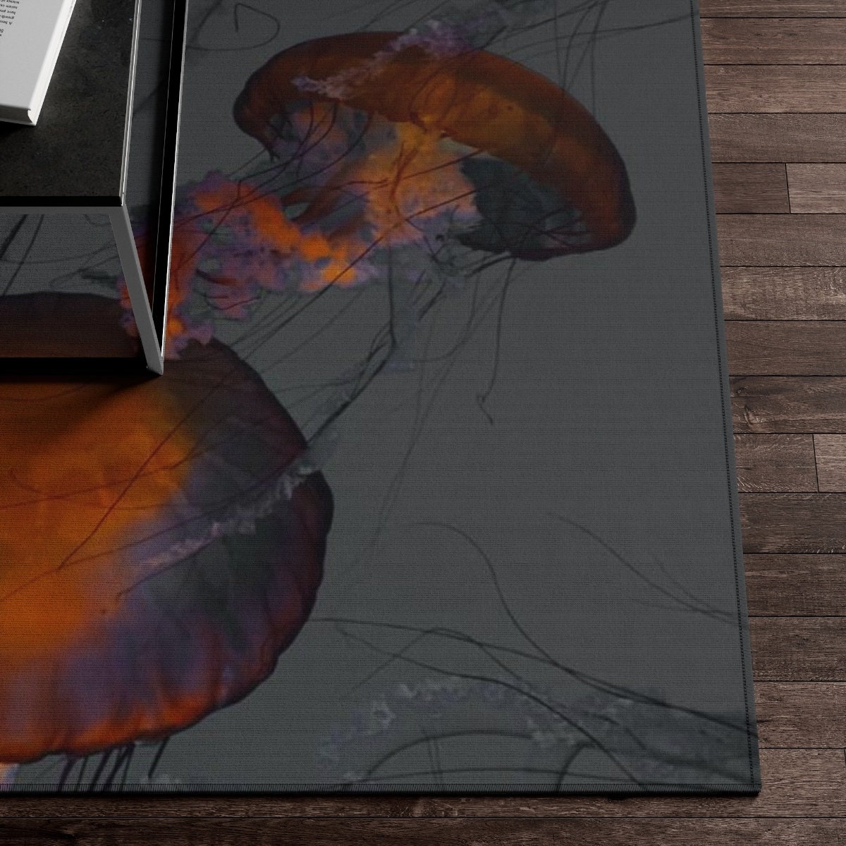 Watercolor Jellyfish Aesthetic Rug Strange Rug Trendy Rug | Etsy