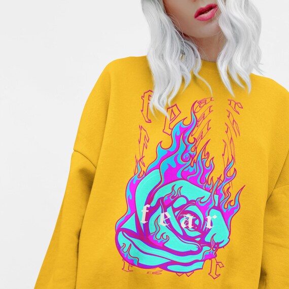 Vaporwave Clothes Unisex Vaporwave Sweater Japanese Kanji | Etsy