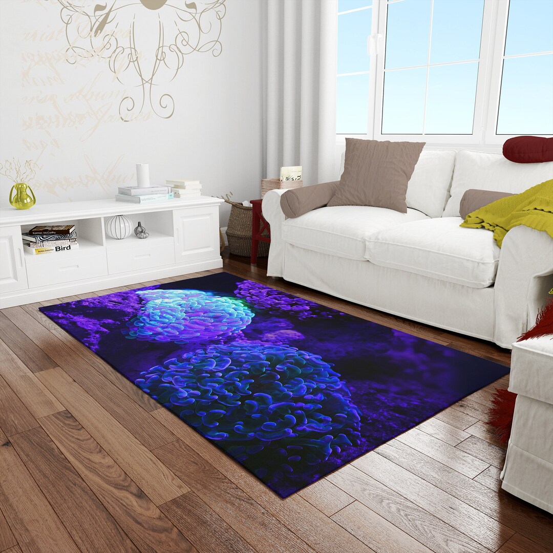 Watercolor Jellyfish Aesthetic Rug, Strange Rug, Trendy Rug, Vaporwave ...