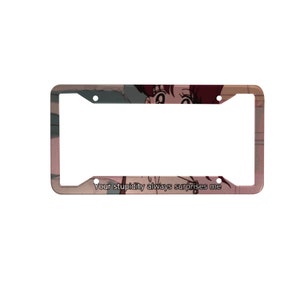 Automotive Anime License Plate & Frame Set Anti-theft Kawaii - Etsy