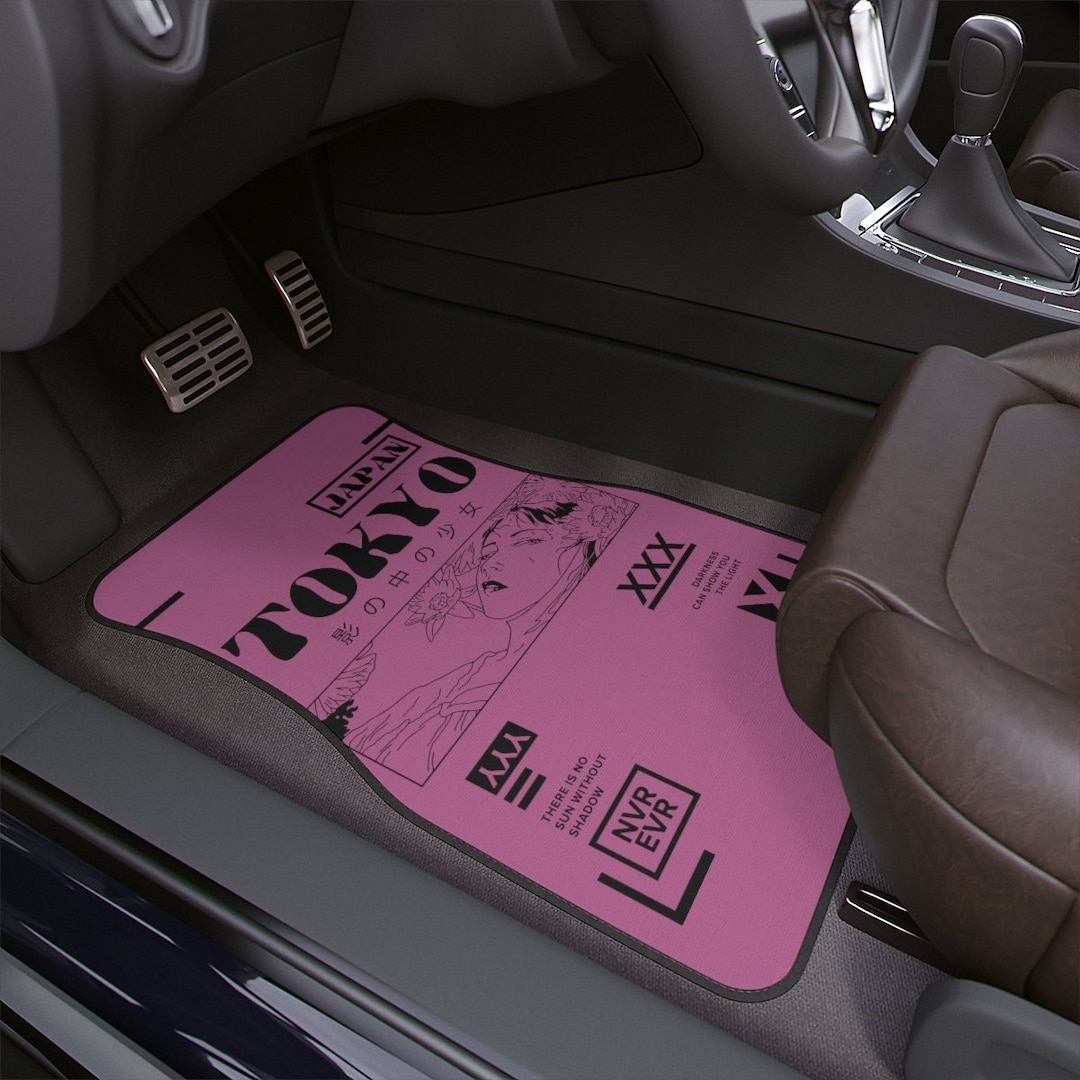 Anime Car Floor Mats, Kawaii Mat, Cute Car Accessories for Teens, Car ...