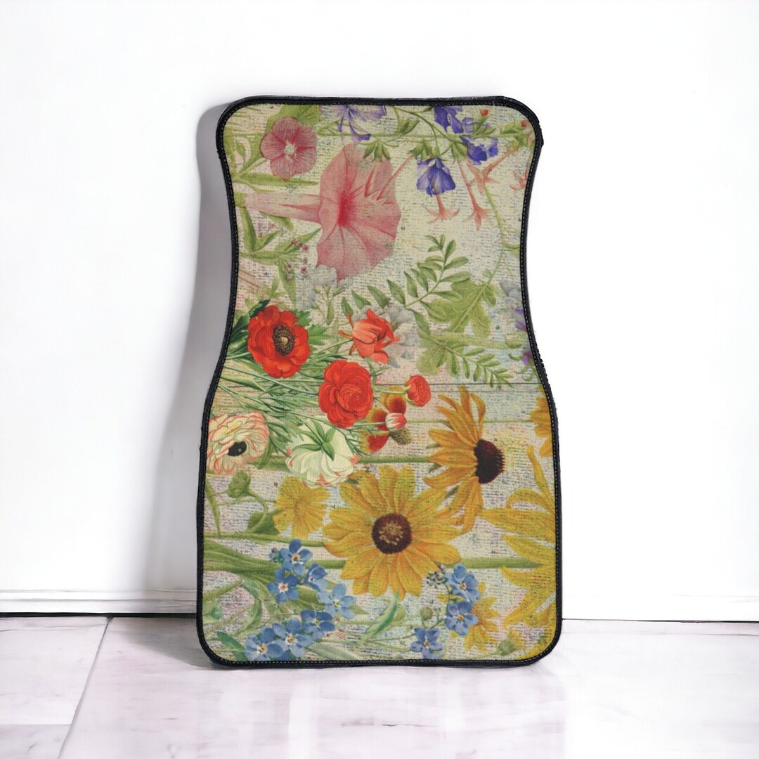 Cottagecore Car Floor Mats, Cottagecore Decor, Boho Car Accessories ...