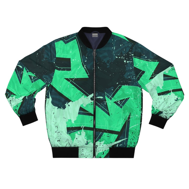 Men's Bomber Cyberpunk Jacket, Zip up Jacket, Futuristic Jacket ...