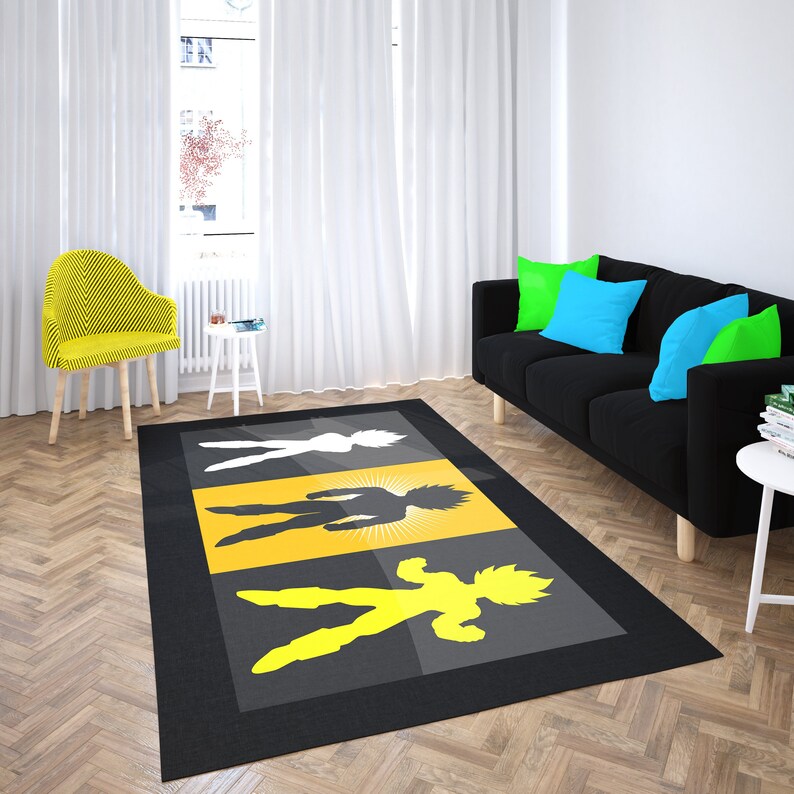 Gaming Rug Anime Rug Gaming Decor Cartoon Rugs Video Game - Etsy