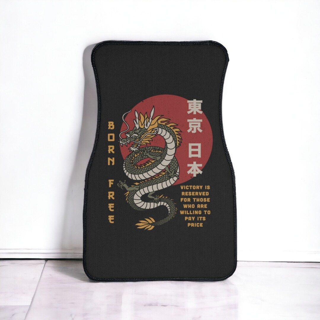 Japanese Dragon Car Floor Mat, Cute Car Accessories for Teens, Chinese ...