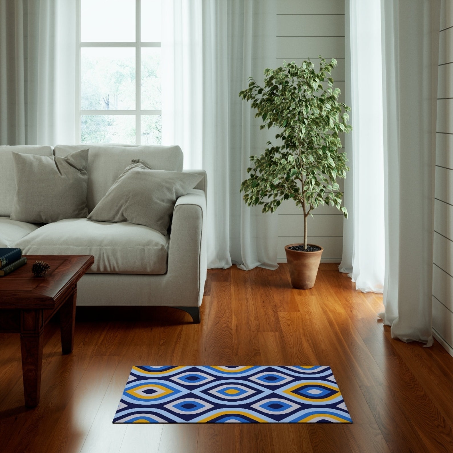 Evil Eye Rug - Unique Dornier Rug, Evil Eye Print, Groovy Home Decor ...