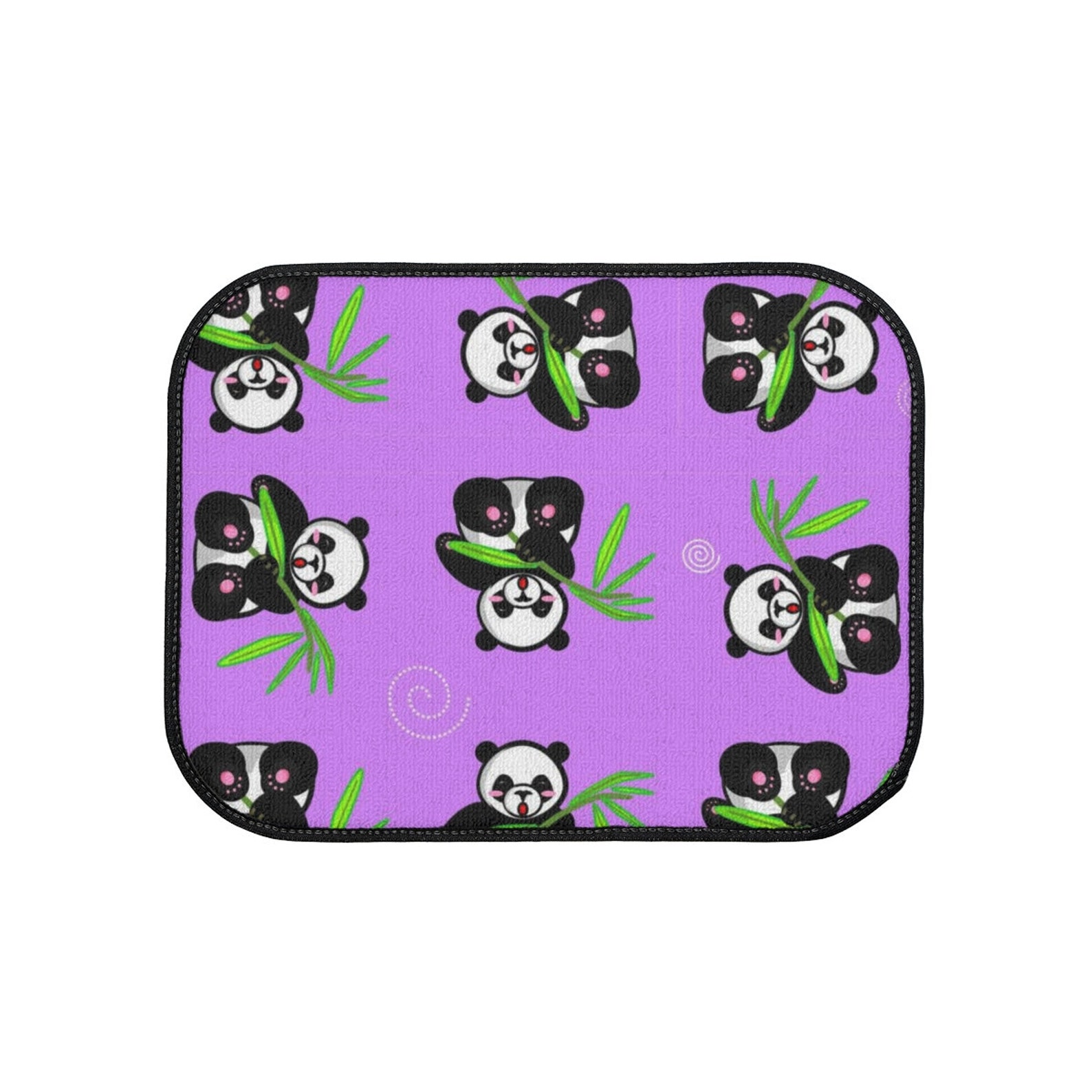 Kawaii Panda Bear Car Floor Mat Kawaii Mat Purple Anime Car - Etsy
