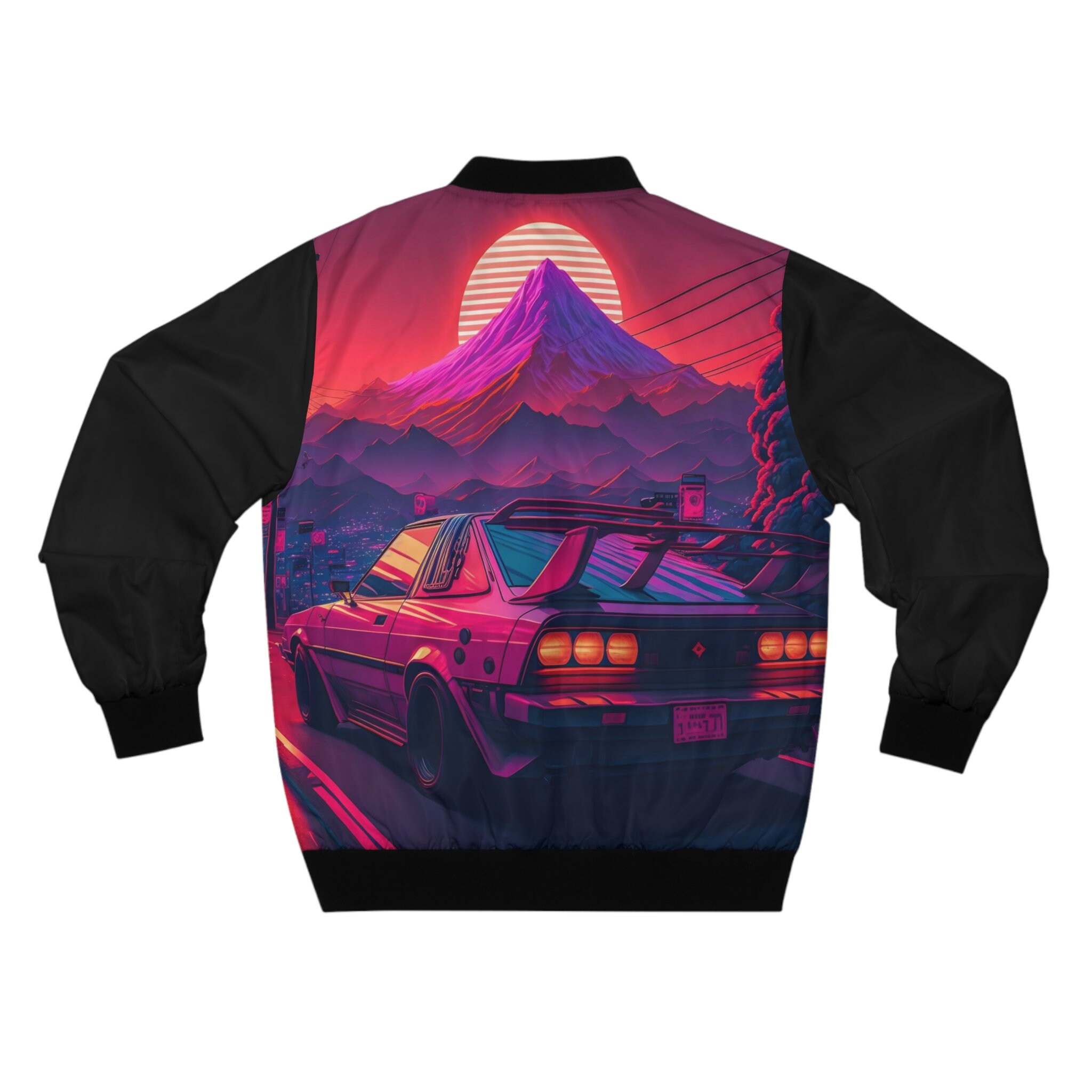 Men's Bomber cyberpunk art jacket, zip up futuristic jacket sold by ...