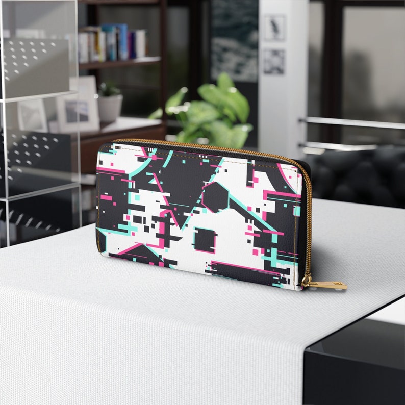 Cyberpunk Wallet Zipper Wallet 7.87" X 4.33" Vaporwave Japan Purple ...