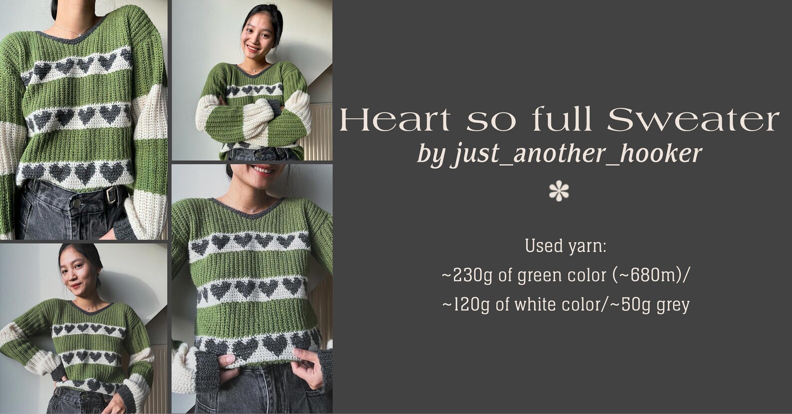 PDF Pattern Only Heart so Full Sweater - Etsy