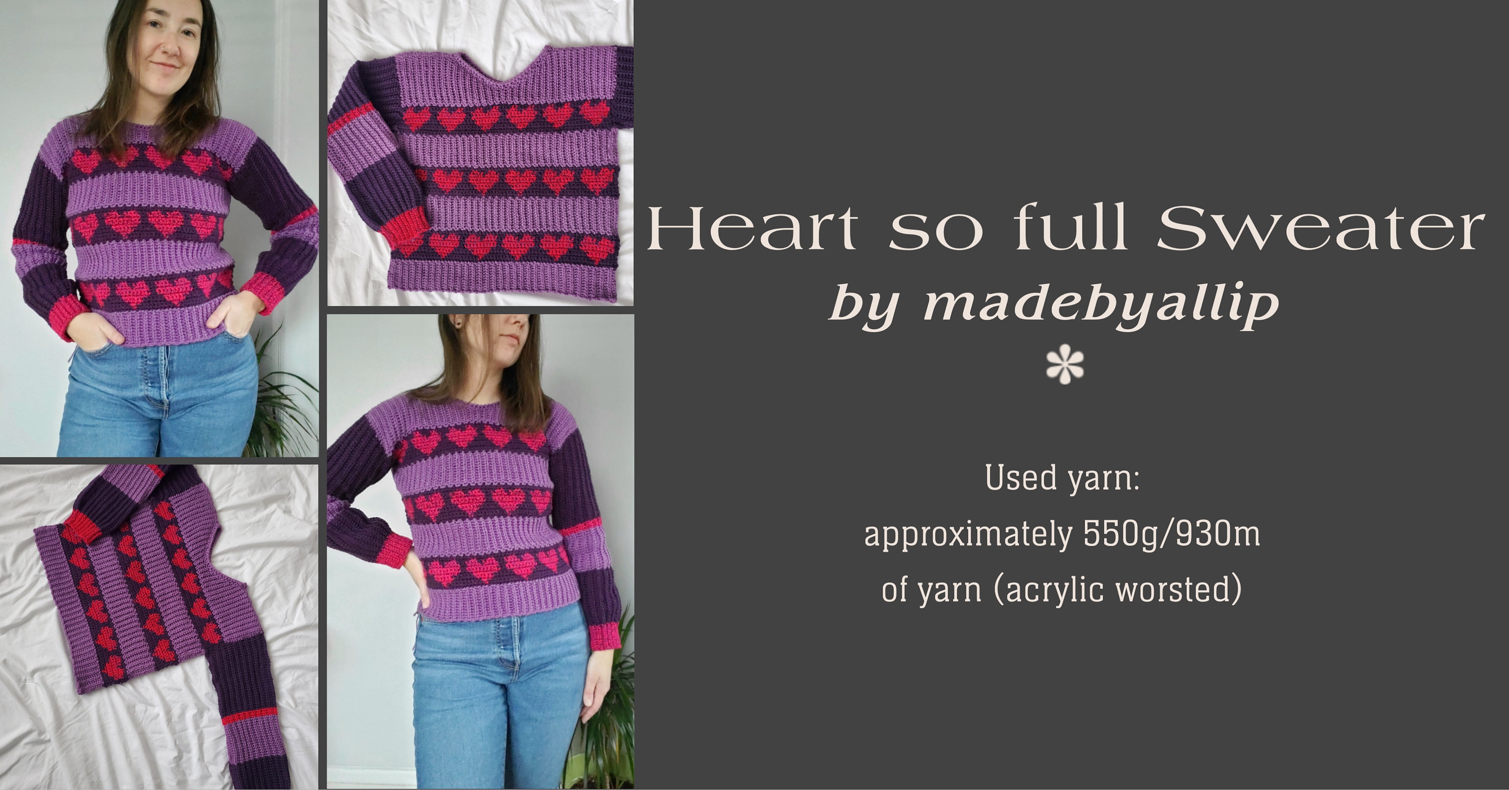PDF Pattern Only Heart so Full Sweater - Etsy