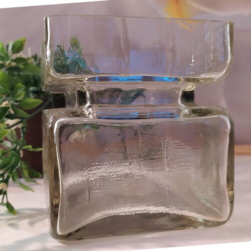 Vintage Riihimaki Riihimaen Lasi 3 Blue Glass Pala Vase - Etsy