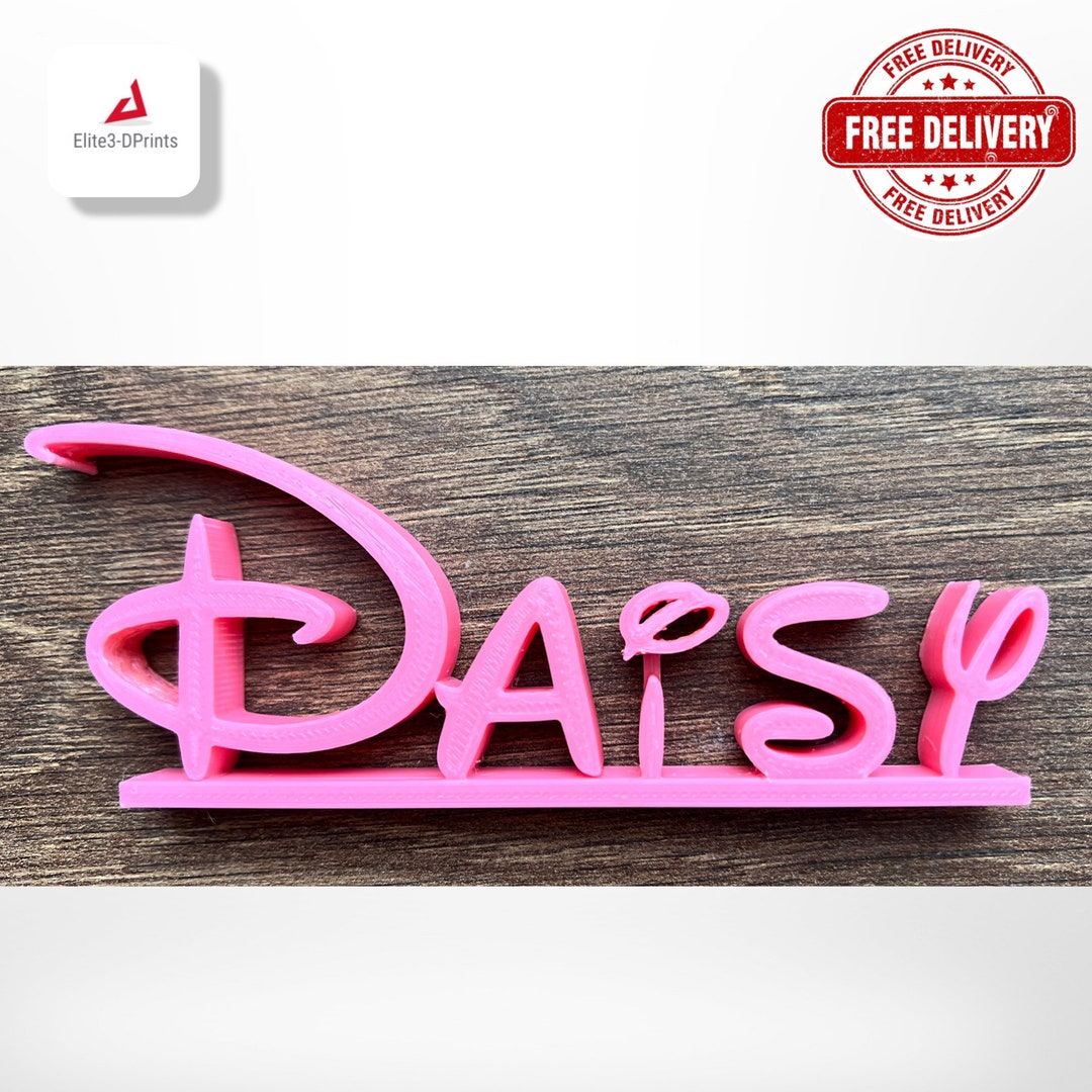 Disney Style Personalised Name Plate Stand Plaque Desk Office Desk ...