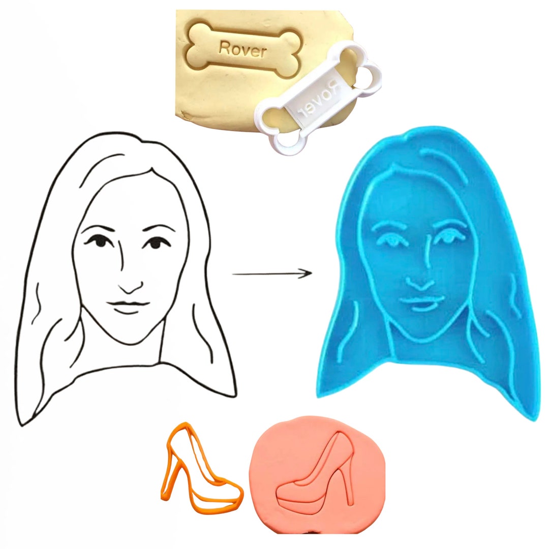 Custom Cookie Cutter Shape of YOUR DESIGN Cupcake Icing Cookie ...