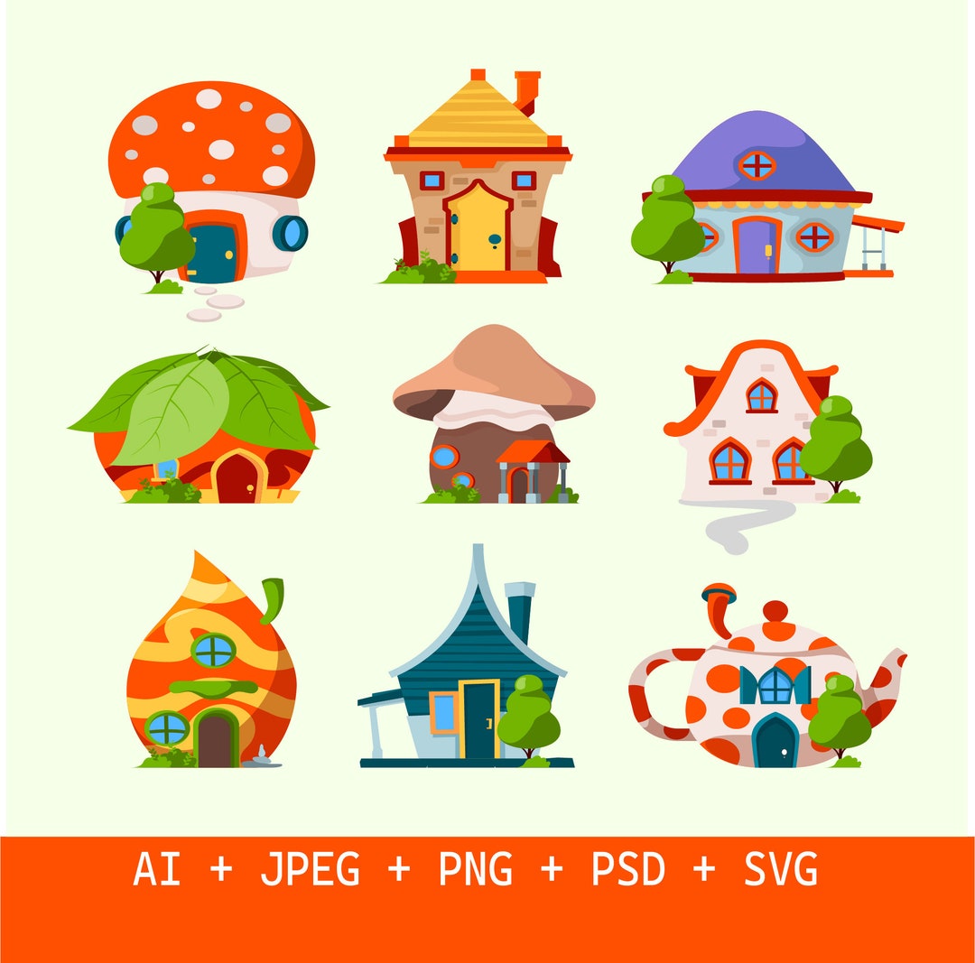 Gnomes House Gnomes SVG for Cricut Gnomes Clipart Gnomes Ornaments ...