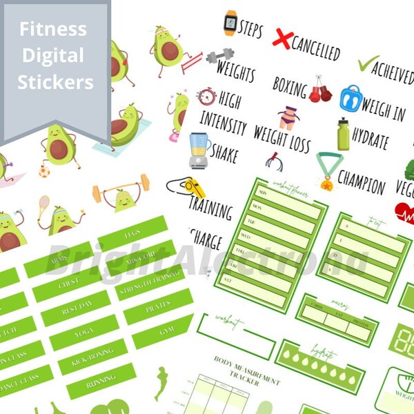 Workout Sticker - Etsy