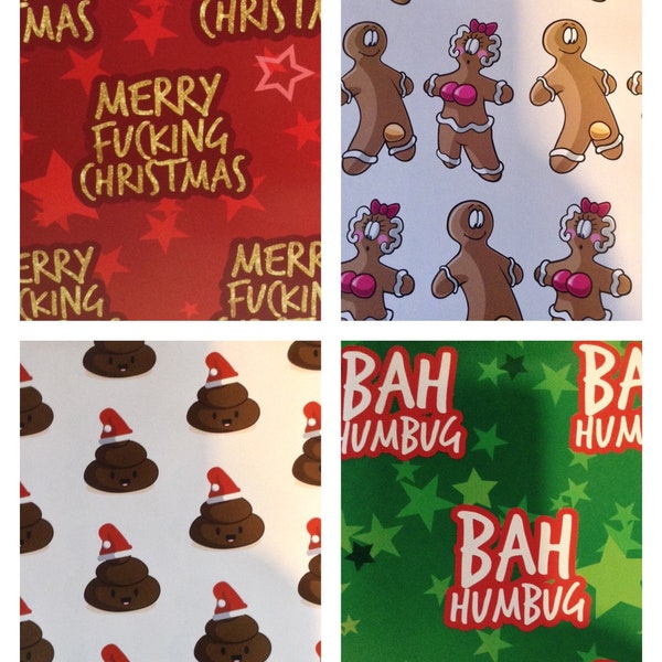 Funny Christmas Wrapping Paper - Etsy
