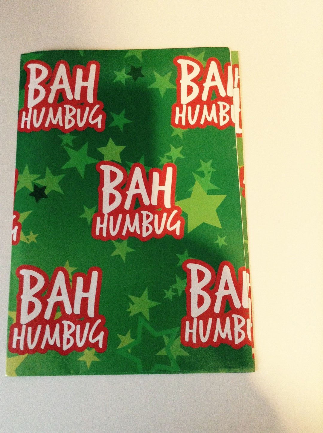 Rude/funny Bah Humbug Gift Wrap - Etsy