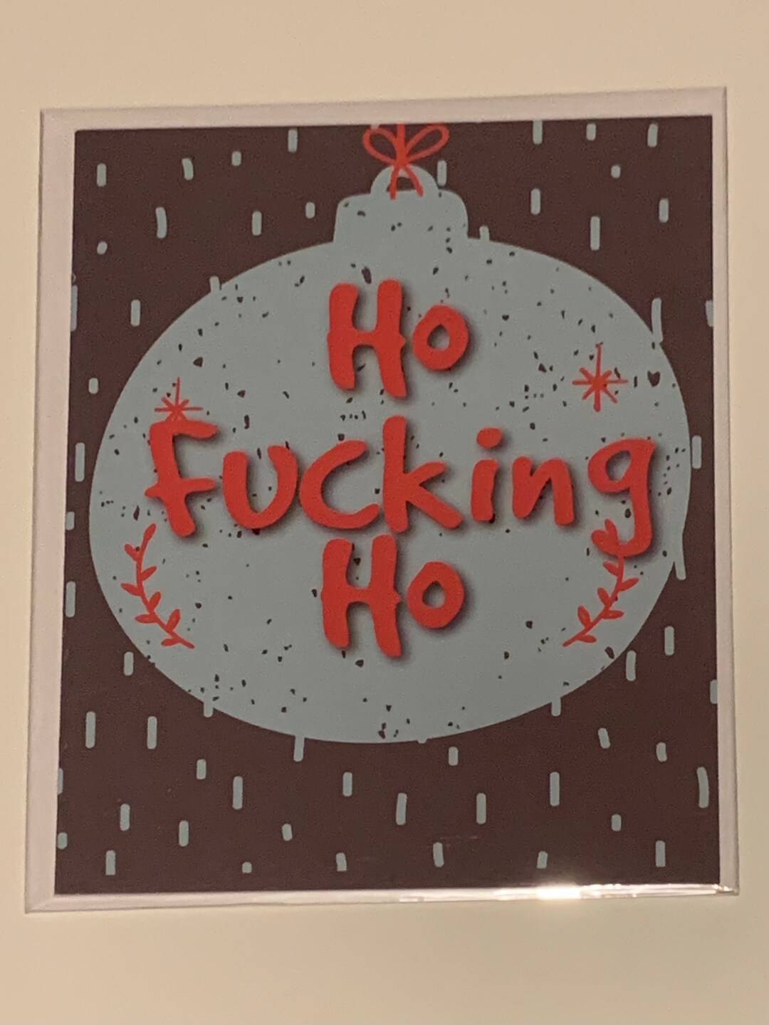 Rude/funny Christmas Card - Ho Fucking Ho - Etsy
