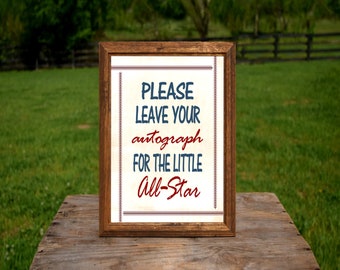 Autograph Party Sign - Etsy