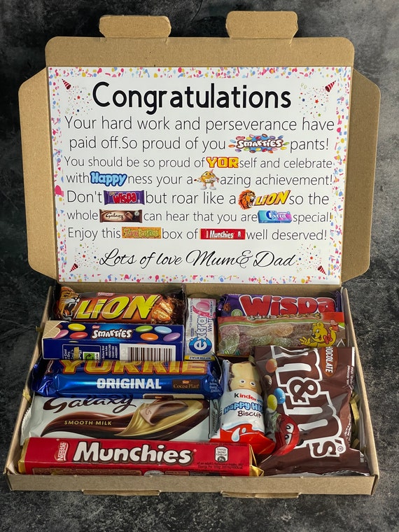 Congratulation Special Surprise Gift Well Done Chocolate | Etsy