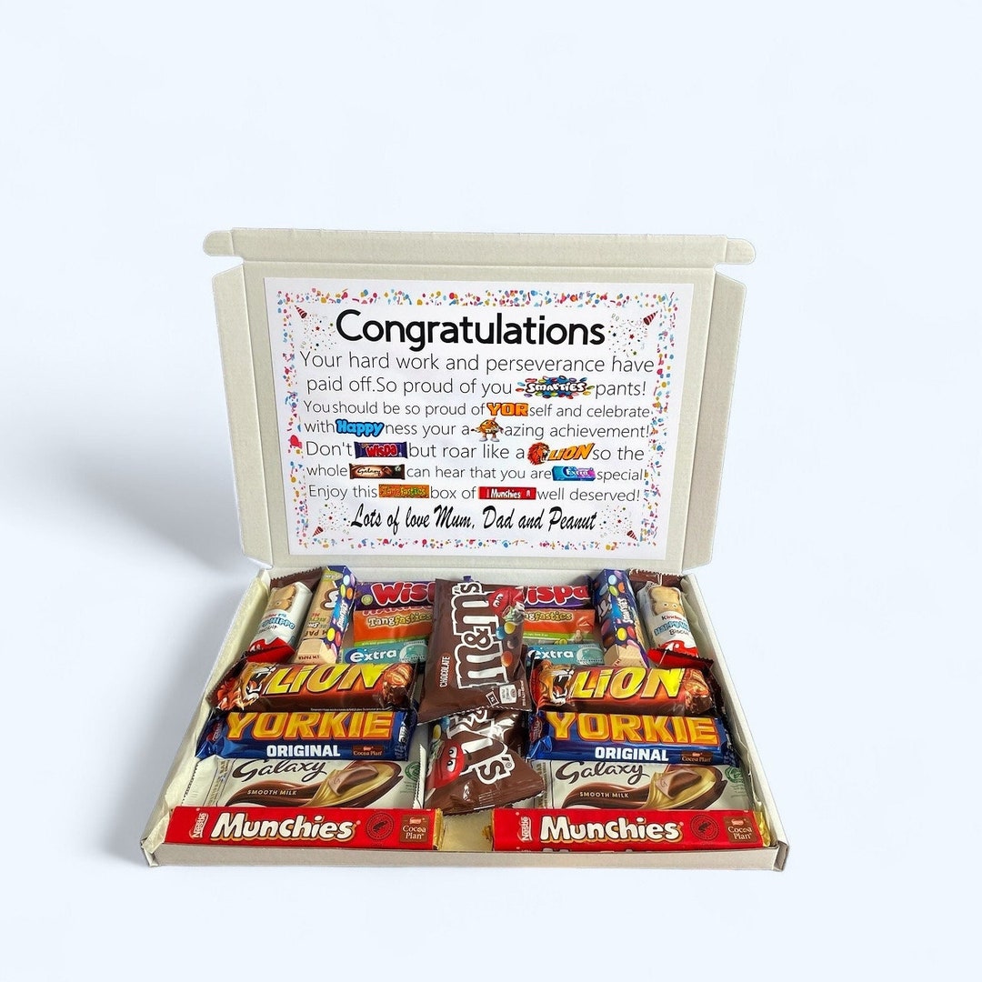 Congratulation Special Surprise Gift | Well Done Chocolate Poem Box ...