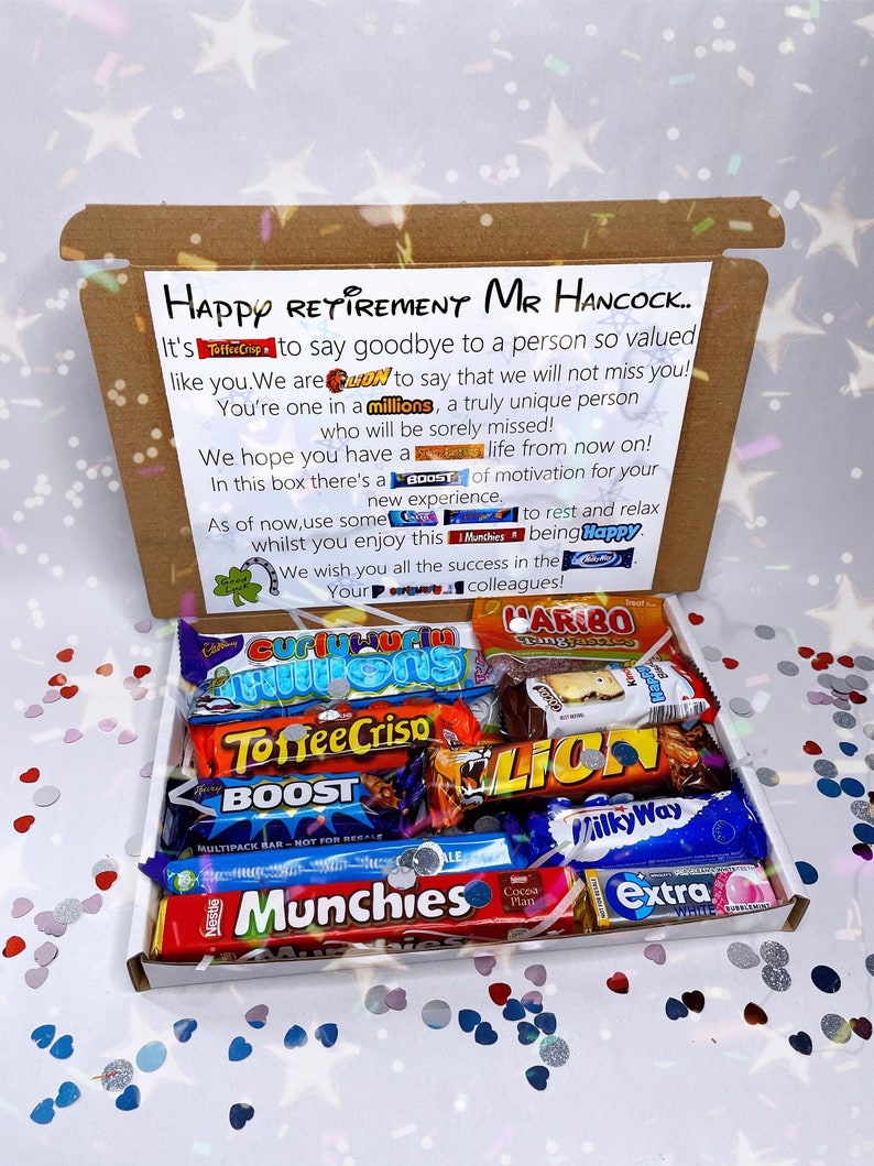 Happy Retirement Chocolate Poem Box , Retirement Special Gift ...