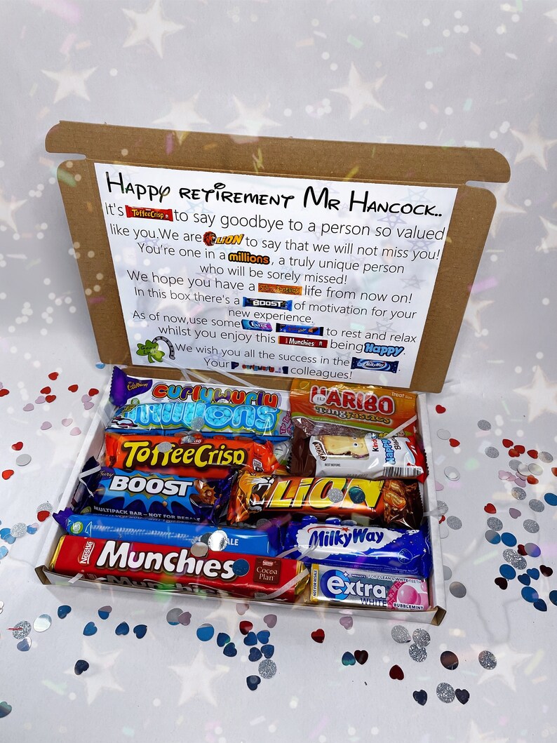 Happy Retirement Chocolate Poem Box Retirement Special Gift - Etsy