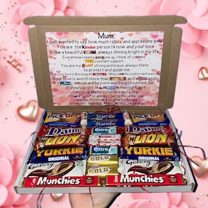 Personalised Mother’s Day Poem Gift Mother’s Day Sweets for Mum Mummy ...