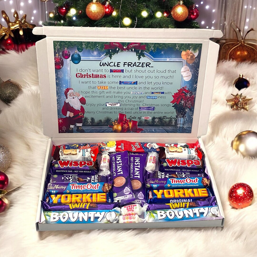 Christmas Chocolate Poem Gift Hamper Uncle Auntie Mum Dad Daughter ...