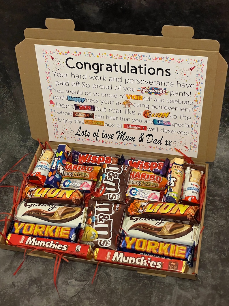 Congratulation Special Surprise Gift Well Done Chocolate - Etsy