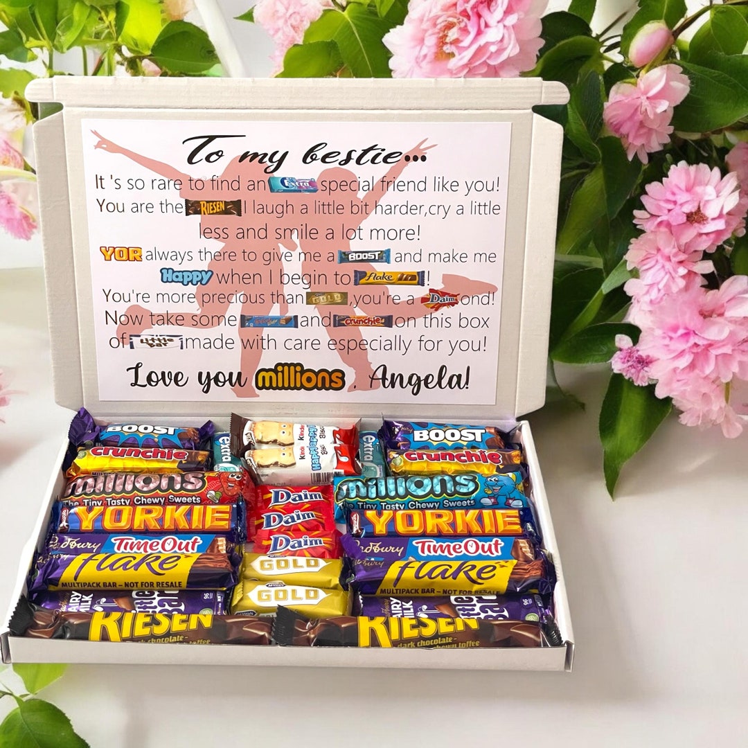 Best Friend Chocolate Poem Box | Birthday Best Friend Gift | Best ...