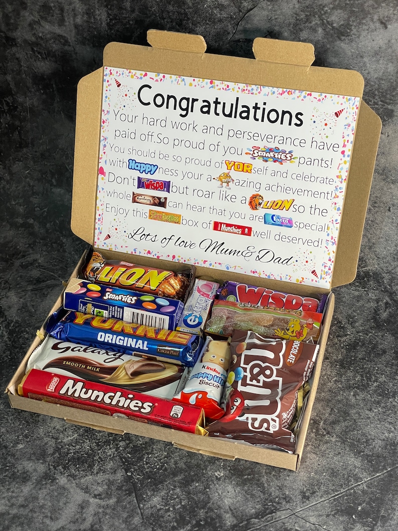 Congratulation Special Surprise Gift Well Done Chocolate | Etsy