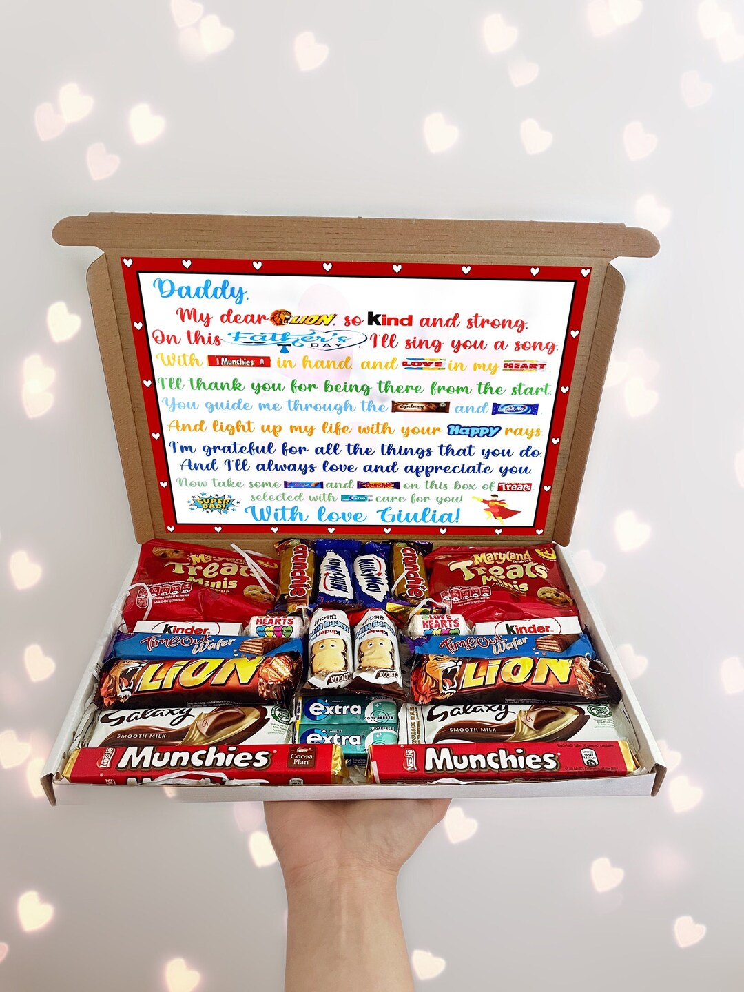 Father’s Day Personalised Poem Gift | Dad Gift Personalised Chocolate ...