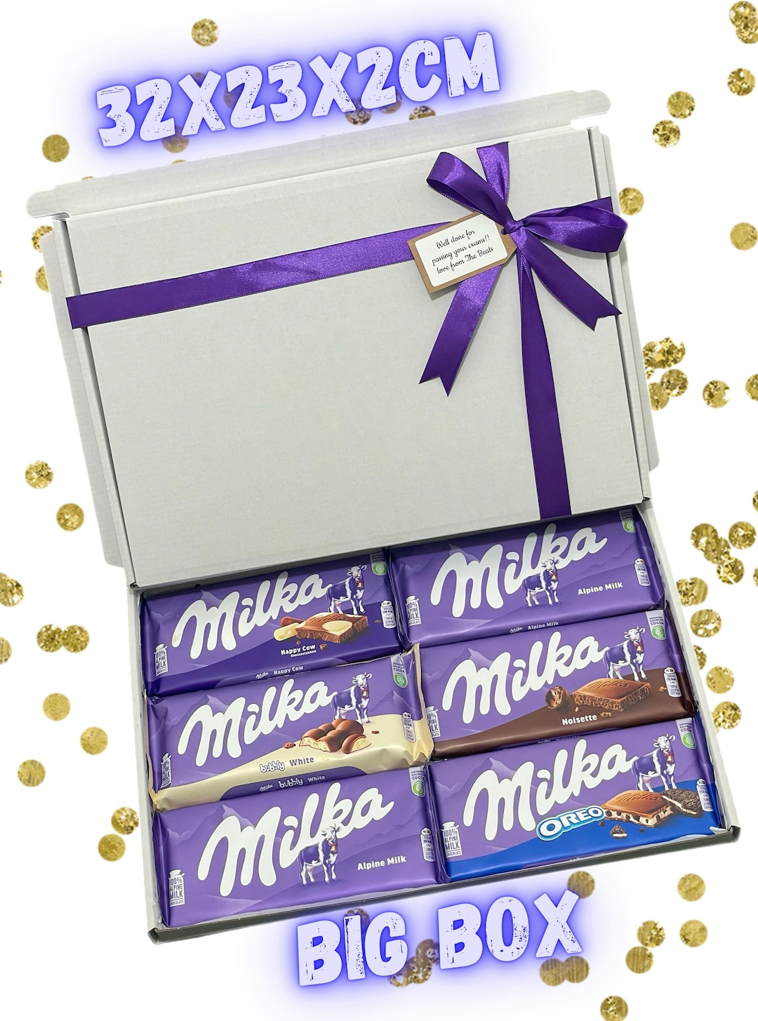 Milka Christmas Gift , Well Done Gift | Chocolate Hamper | Personalised ...