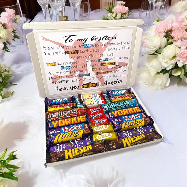 Best Friend Chocolate Poem Box | Birthday Best Friend Gift | Best ...