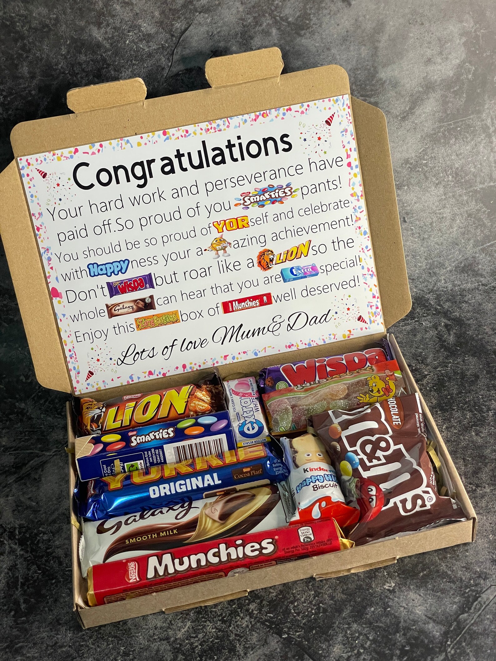 Congratulation Special Surprise Gift Well Done Chocolate - Etsy UK