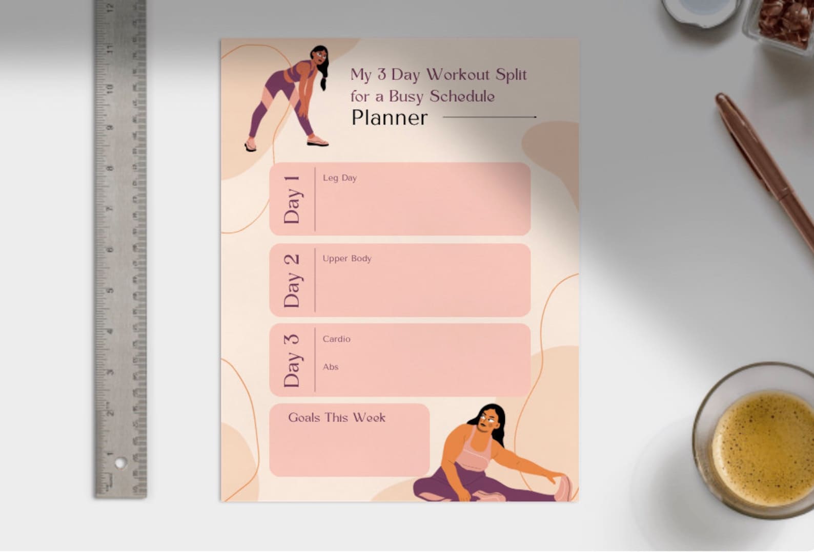 3 Day Workout Split for a Busy Schedule | Workout Planner| Gym Guide ...