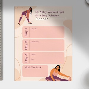 3 Day Workout Split for a Busy Schedule | Workout Planner| Gym Guide ...