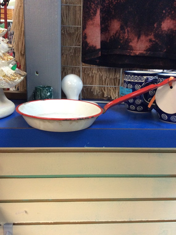 Vintage Enamel Swedish Fry Pan - Etsy