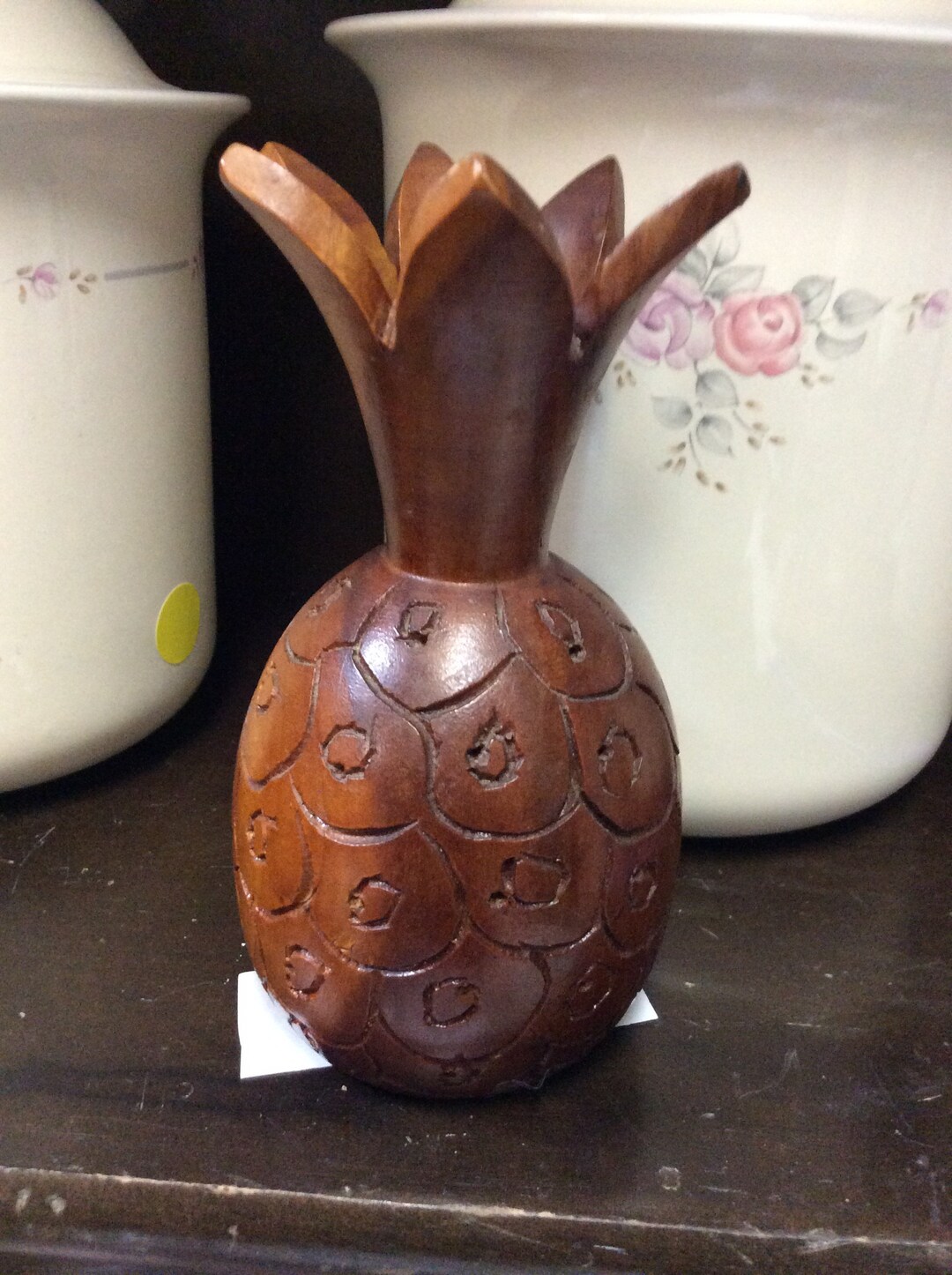 MCM Wooden Pineapple Nice Collectible - Etsy
