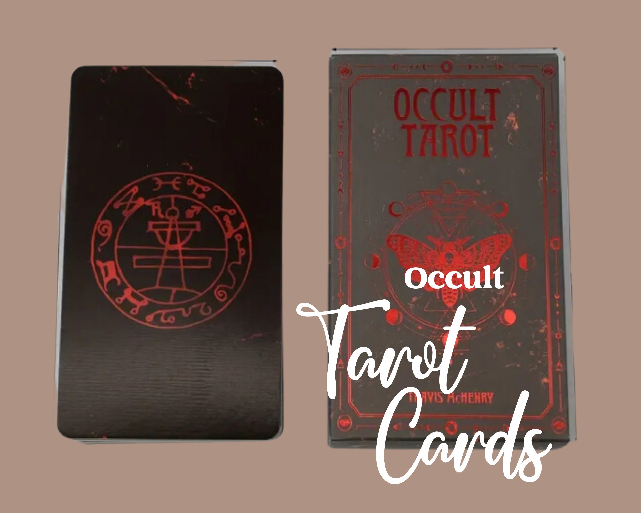 Occult Tarot Cards, 78 Card Tarot Deck, Beginner Friendly, Downloadable ...