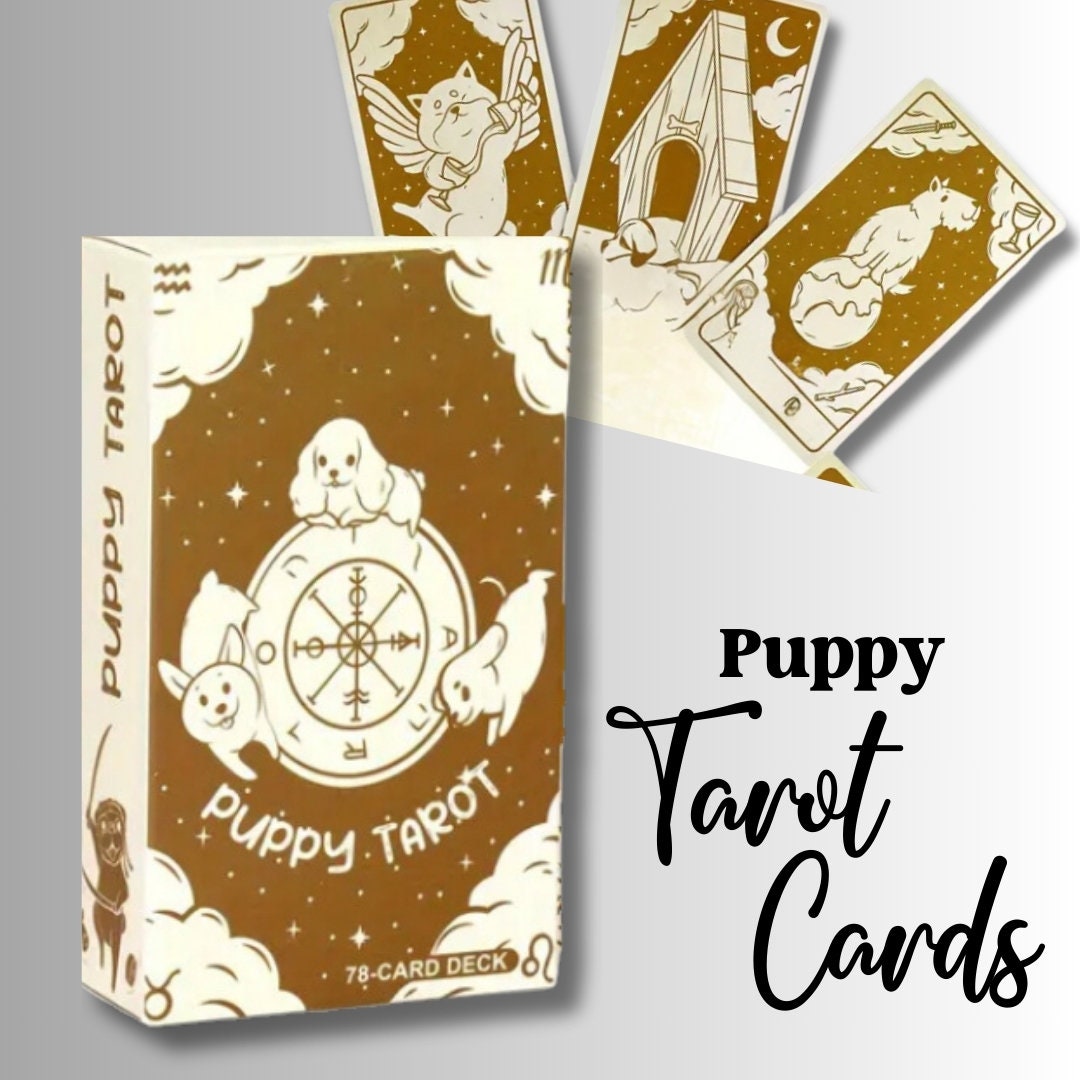 The Puppy Tarot Card Deck, 78 Card Deck, Spiritual Guidance, Fortune ...