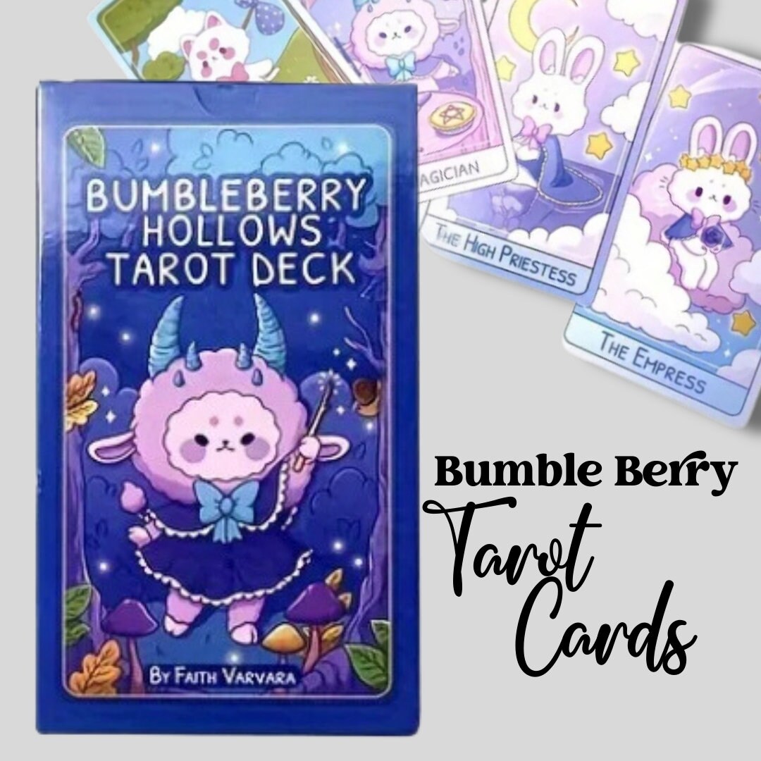 Tarot Card Deck 78 Cards, Bumble Berry Tarot, Spiritual Guidance, Fortune Telling Tool ...