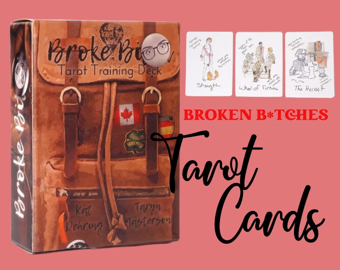 Broken B*tches Tarot Cards, 78 Tarot Card Deck, Beginner Friendly ...