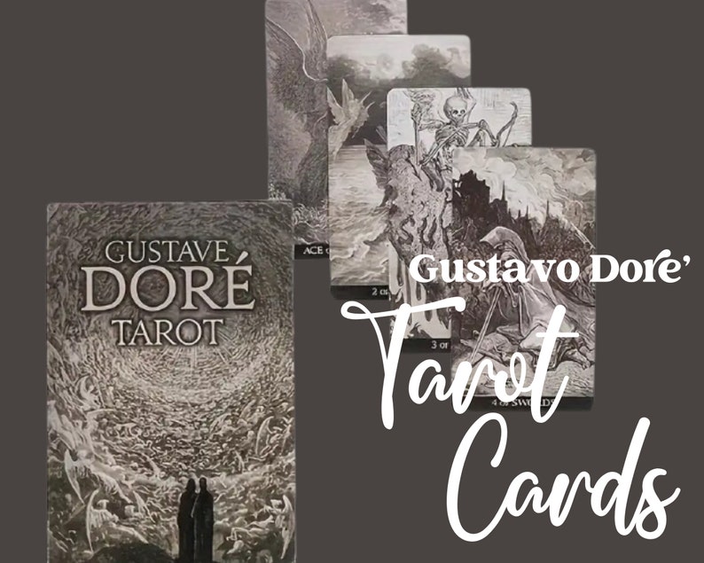 Gustave Dore Design Tarot Cards, 78 Card Tarot Deck, Beginner Friendly ...