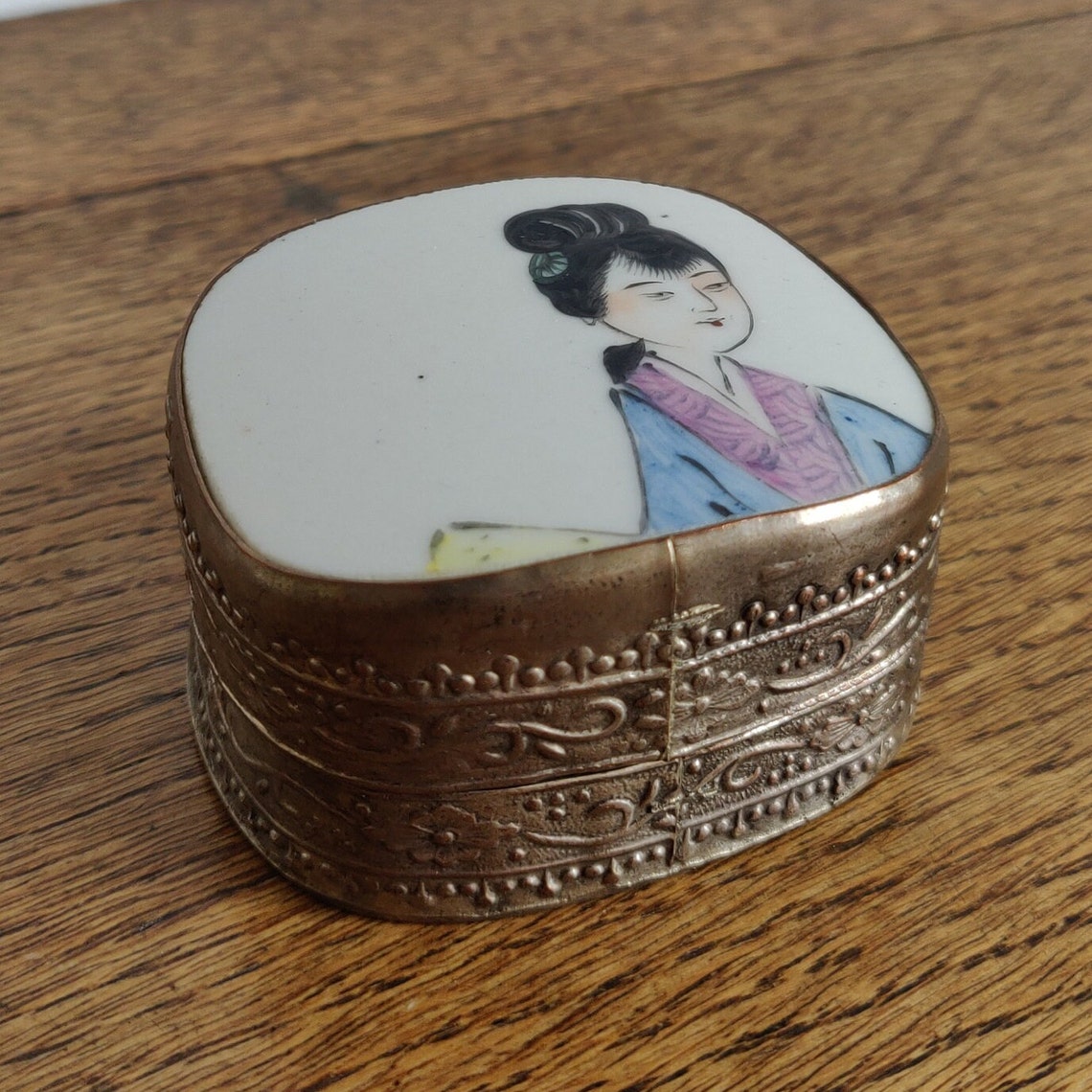 Vintage Chinese Shardbox With Antique Porcelain Shard | Etsy