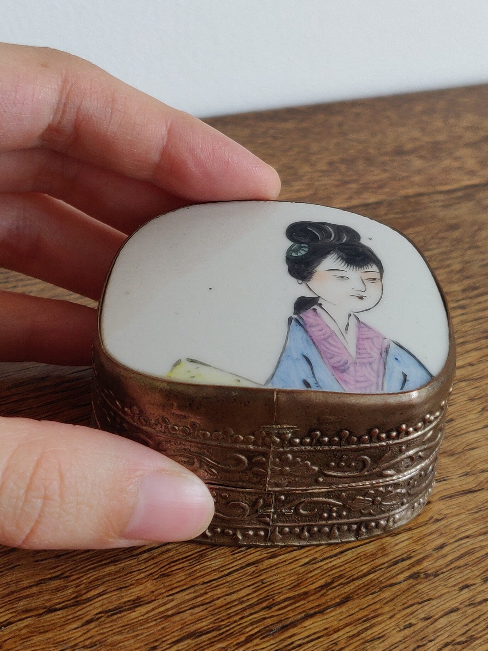 Vintage Chinese Shardbox With Antique Porcelain Shard | Etsy