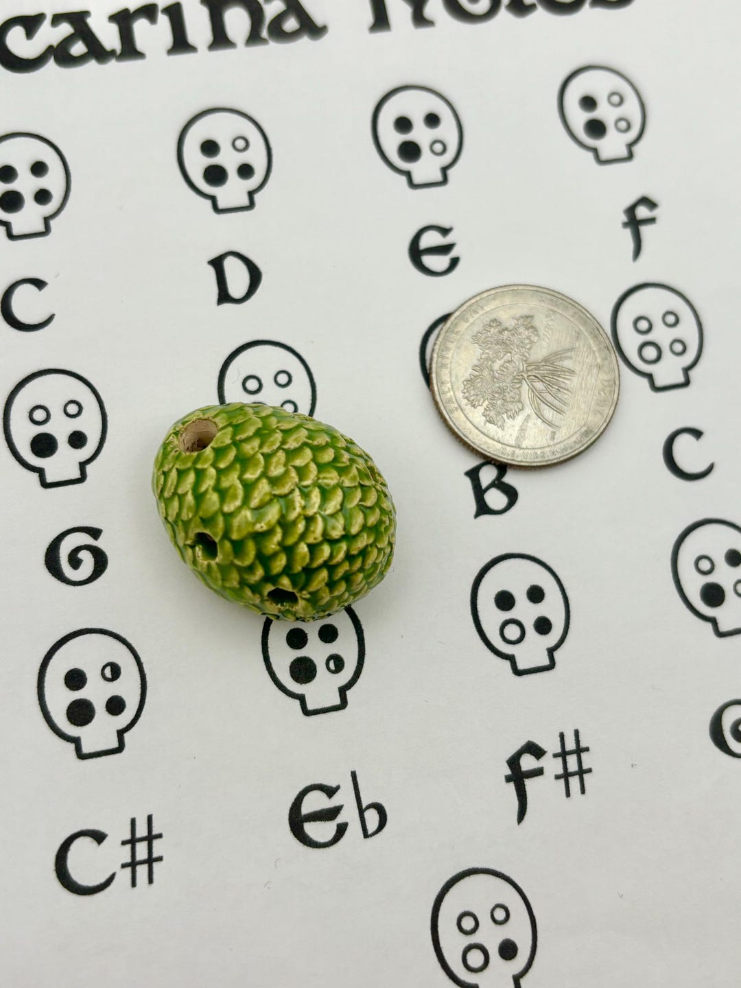 Grass Green Dragon Egg Mini Pendant Ocarina - Etsy